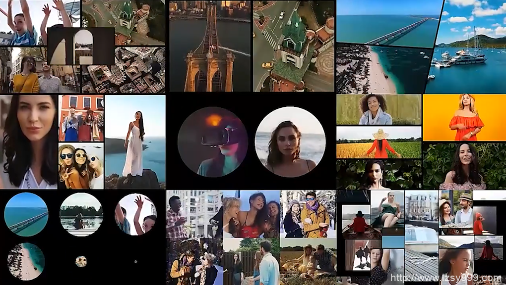 PR预设-59组动态分屏多画面组合预设 Multi Screen Frames Pack – 两只山羊后期加油站