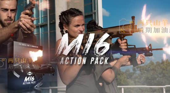 4K视频素材-456个好莱坞枪战动作电影枪口闪光瞄准射击破坏弹孔血液火焰特效动画Bigfilms MI6 – Action Pack 500+ – 两只山羊后期加油站