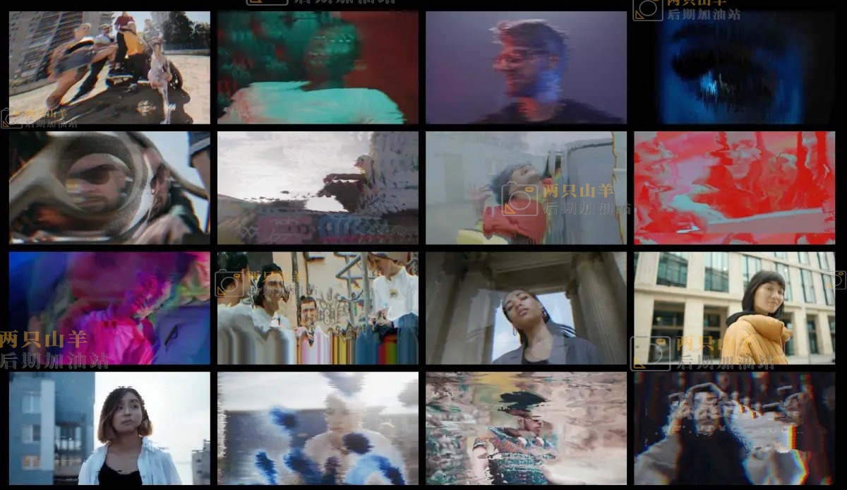 FCPX插件-50种动态扭曲拉伸毛刺失真故障干扰变形视觉转场预设 支持M1M2 mTransition Distortion – 两只山羊后期加油站