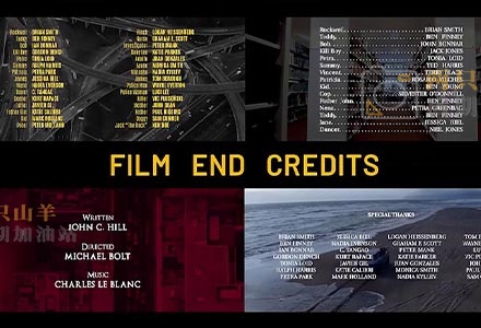 PR预设-83个电影片头片尾滚动介绍文字标题动画 Film End Credits – 两只山羊后期加油站