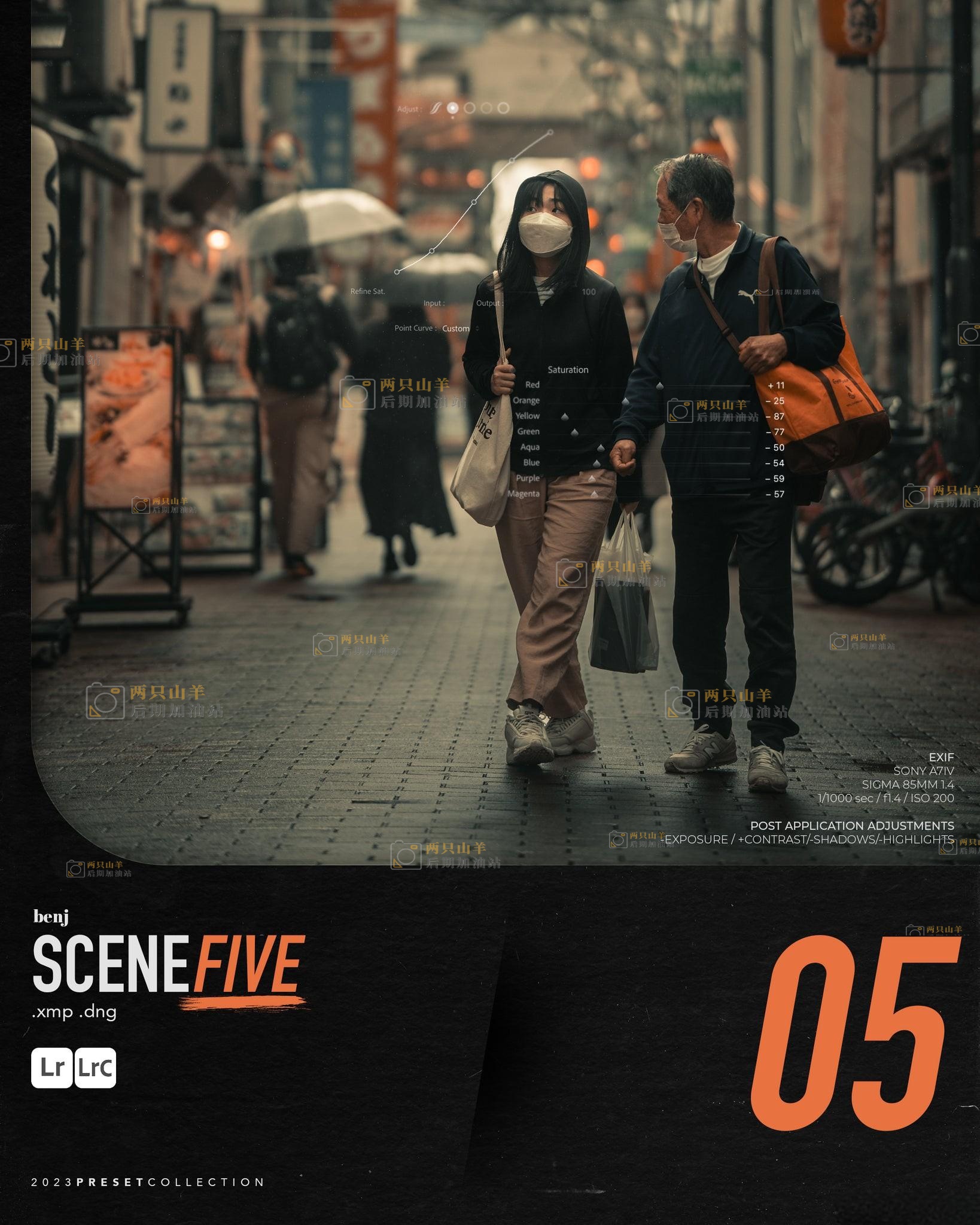 LR/PS预设-benj Villena-8套电影场景Lightroom预设 氛围故事感极强电影调色 Benj Villena – SCENES Preset – 两只山羊后期加油站