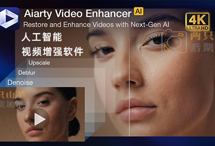 软件-人工智能视频增强软件中文版 Digiarty Aiarty Video Enhancer v2.1 （视频变清晰无损放大） – 两只山羊 ...